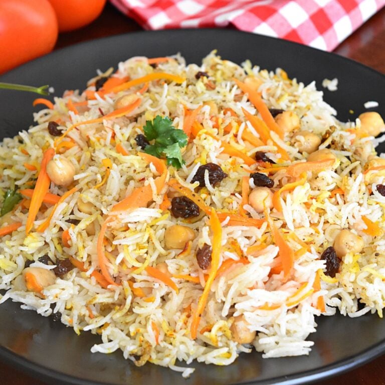 Vegan Afghani pilaf rice - Full Kitchen Recipes