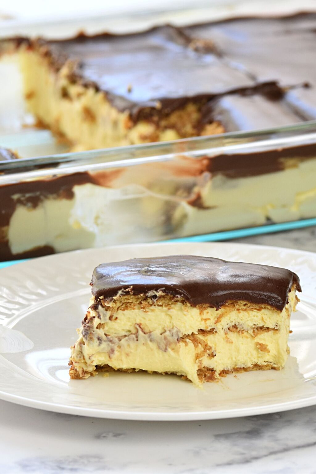 No Bake Eclairs Cake - Full Kitchen Recipes Recipes